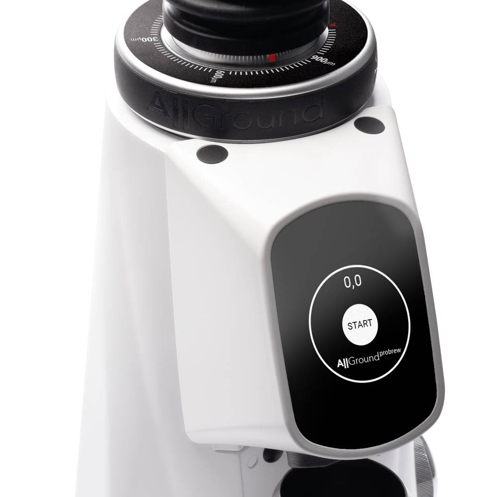 AllGround ProBrew Single Dose Home Coffee Grinder - White – Fiorenzato USA
